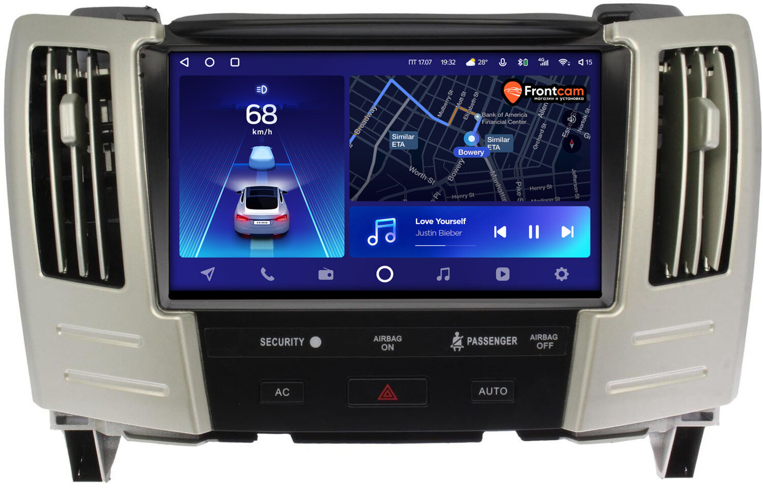 Штатная магнитола Toyota Harrier 2 (XU30) 2003-2013 Teyes CC2 PLUS 6/128 9" RM-9583 Android 10 (4G-SIM, DSP, QLed)