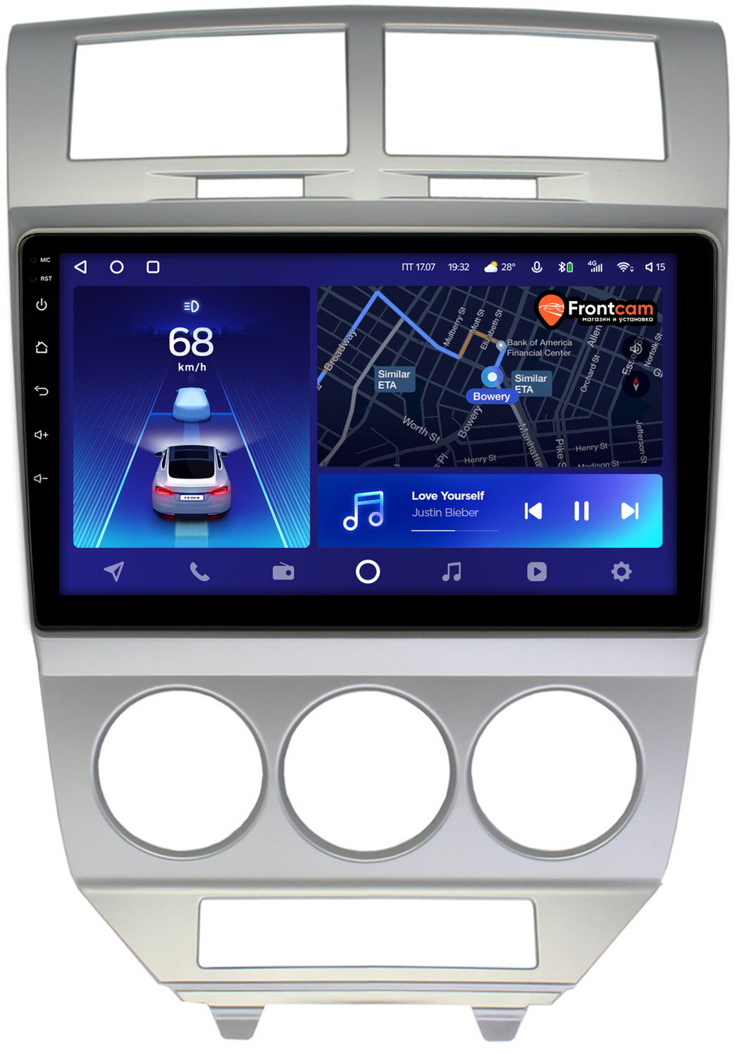 Штатная магнитола Dodge Caliber 2006-2009 Teyes CC2 PLUS 6/128 10" RM-10-721 Android 10 (4G-SIM, DSP, QLed)