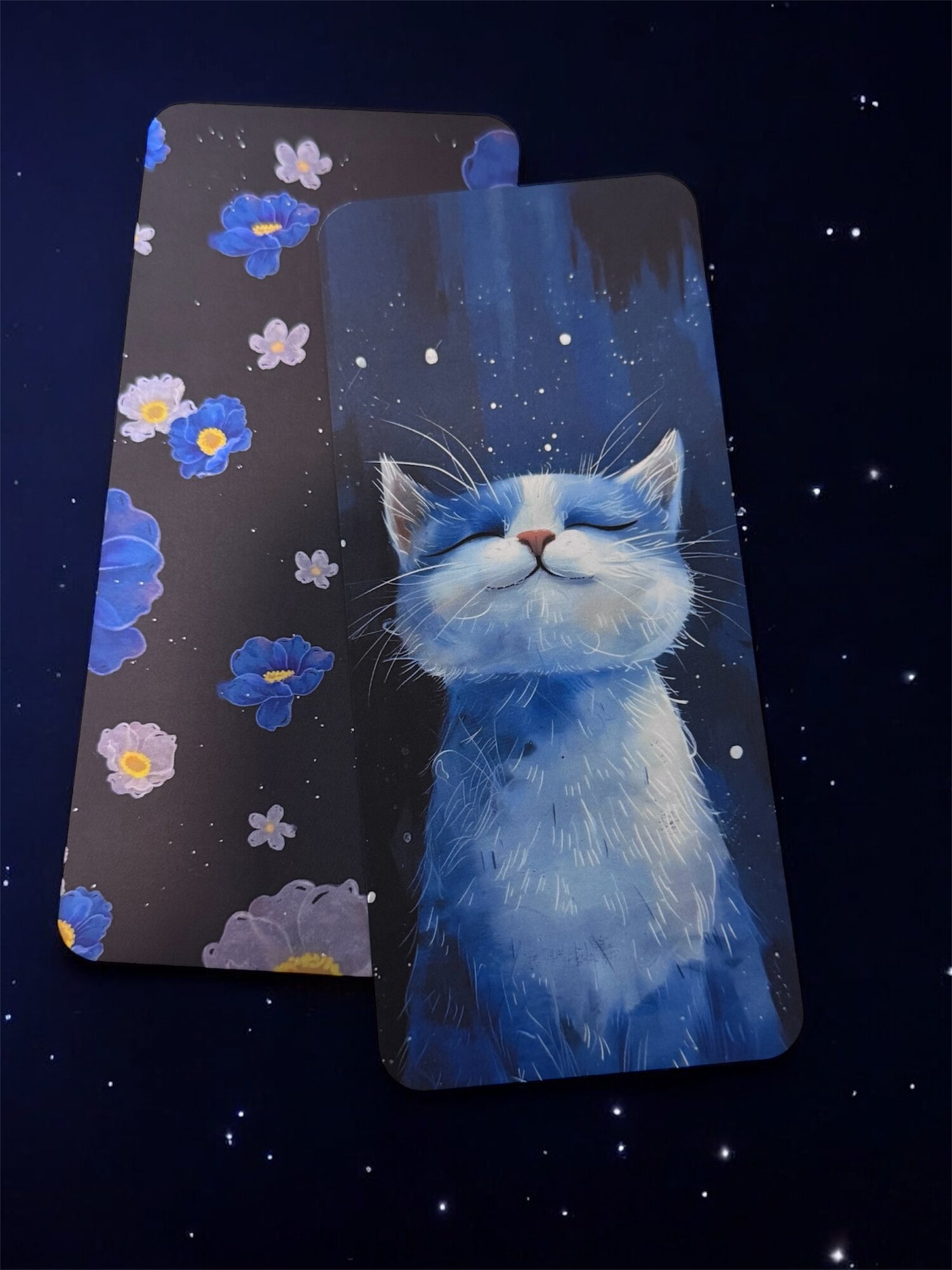 Книжная закладка «Кот улыбашка», ламинированный картон, 15 см