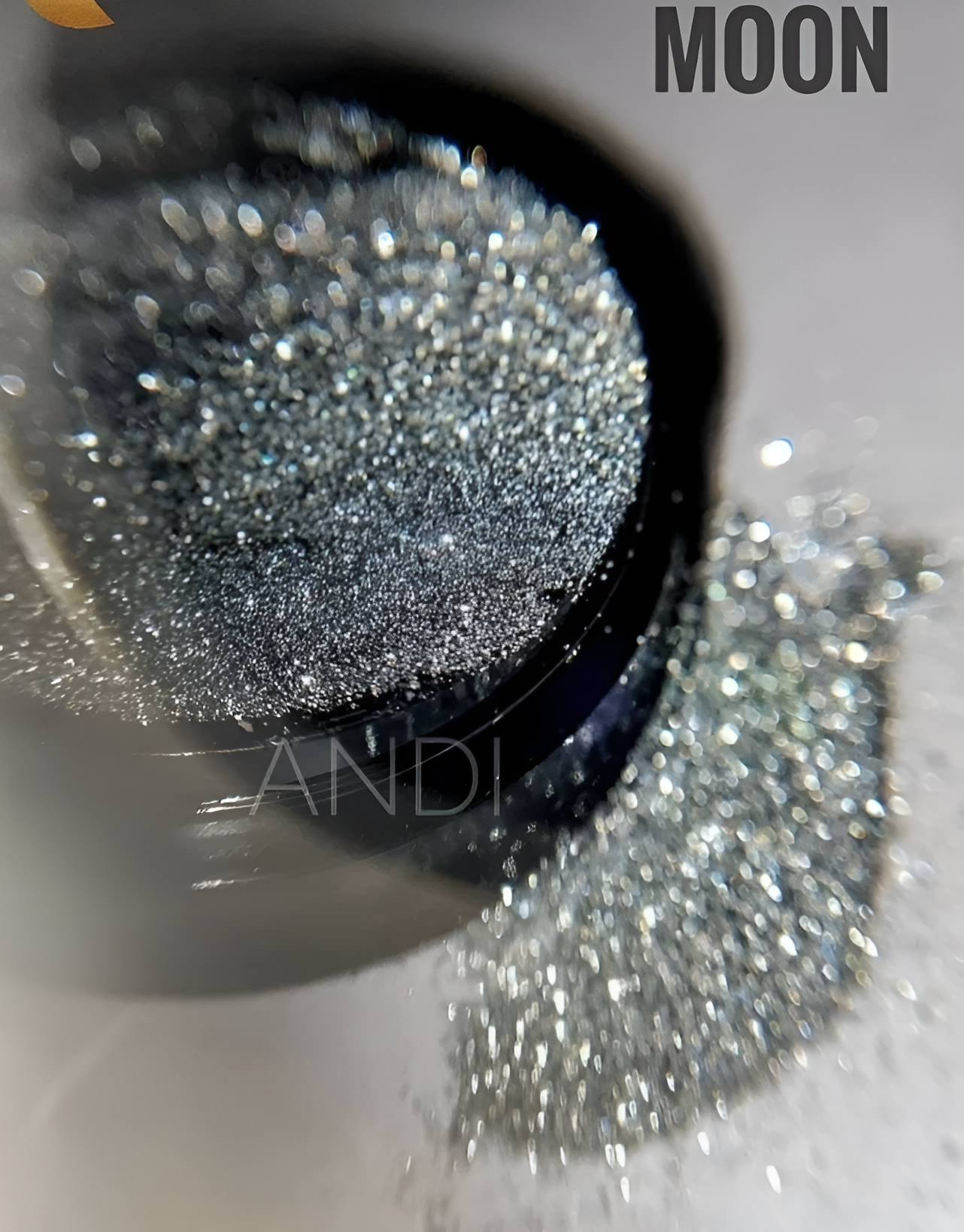 Блестки светоотражающие ANDI "SPACE PASSION" для маникюра, серебро, 1 шт