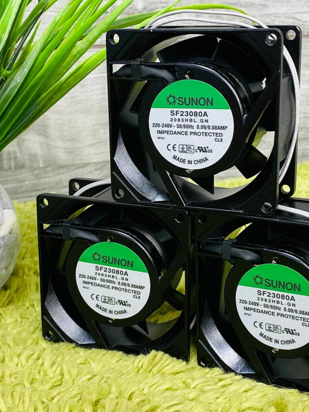 Вентилятор кулер Sunon 220-240V, 50/60Hz осевой