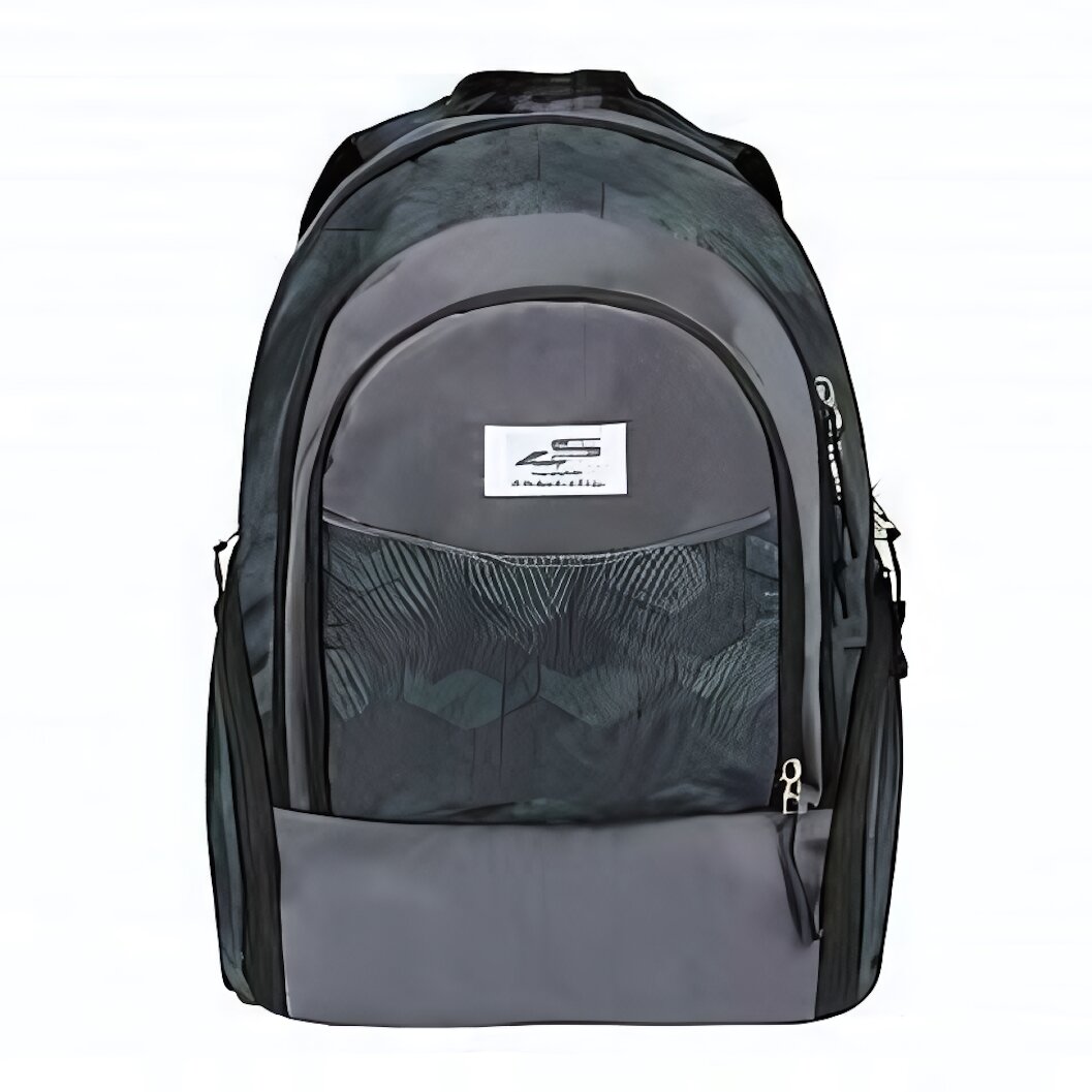 Рюкзак молодежный Флай "Лабиринт" 41х28х20 см, анатомический, серый, 2 кармана