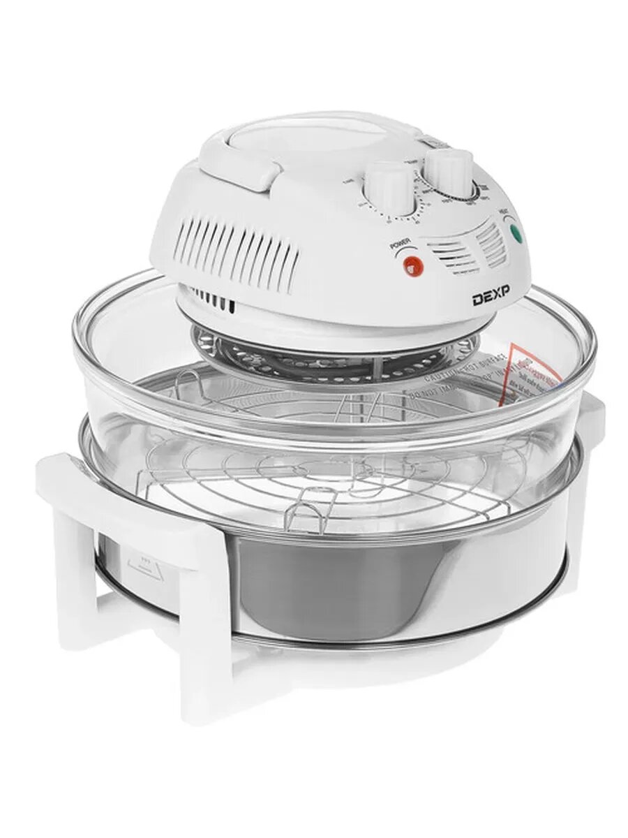 Аэрогриль DEXP AGR-1400 Вт таймер 60 мин , 1400 Вт, 17 л, белый