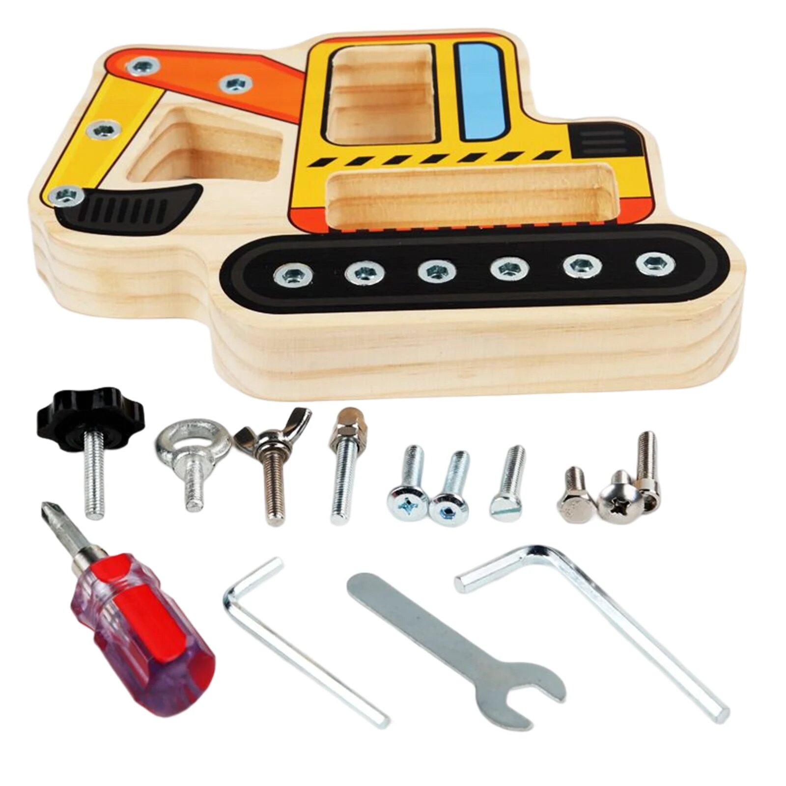 Деревянная доска-шуруповерт Монтессори