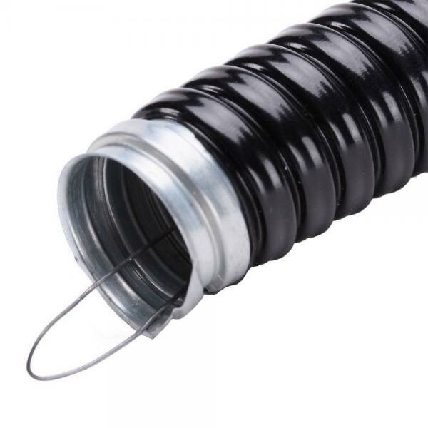 Металлорукав морозостойкий, герметичный в ПВХ-изоляции Fortisflex мрпинг «NORD» 15 с протяжкой [82473] (50 м)