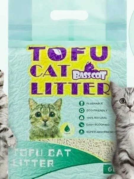 Cat Step Наполнитель Соевый Комкующийся Зеленый чай 30620г.