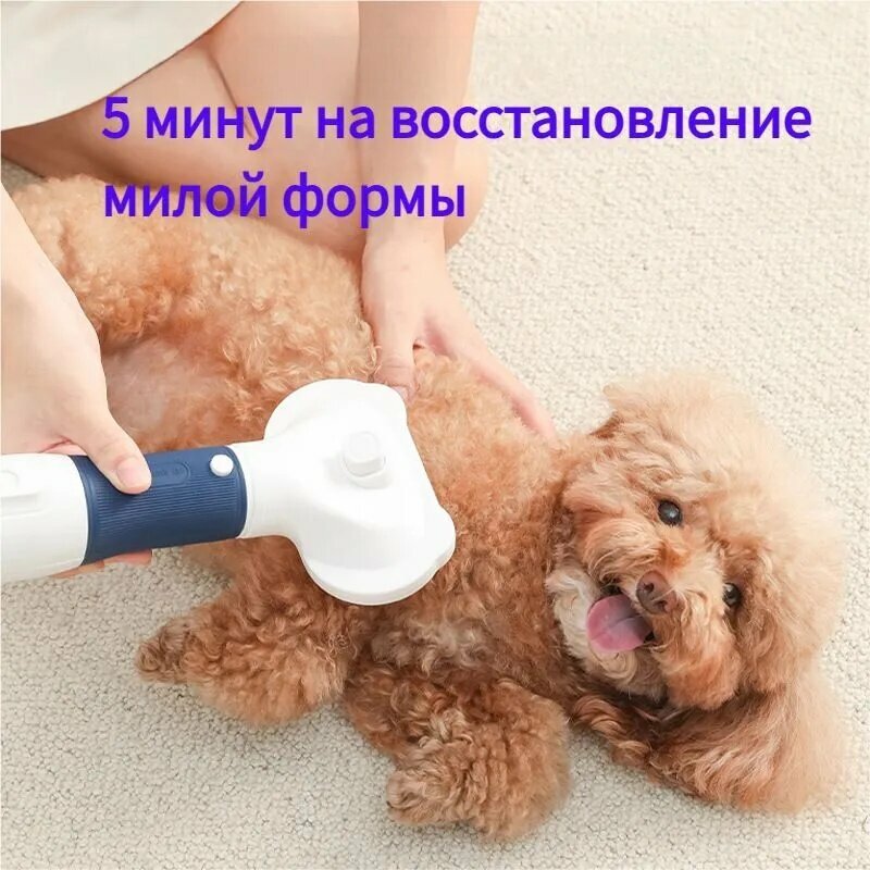 Набор для груминга собак фен-расческа с сушкой и укладкой для собак и кошек