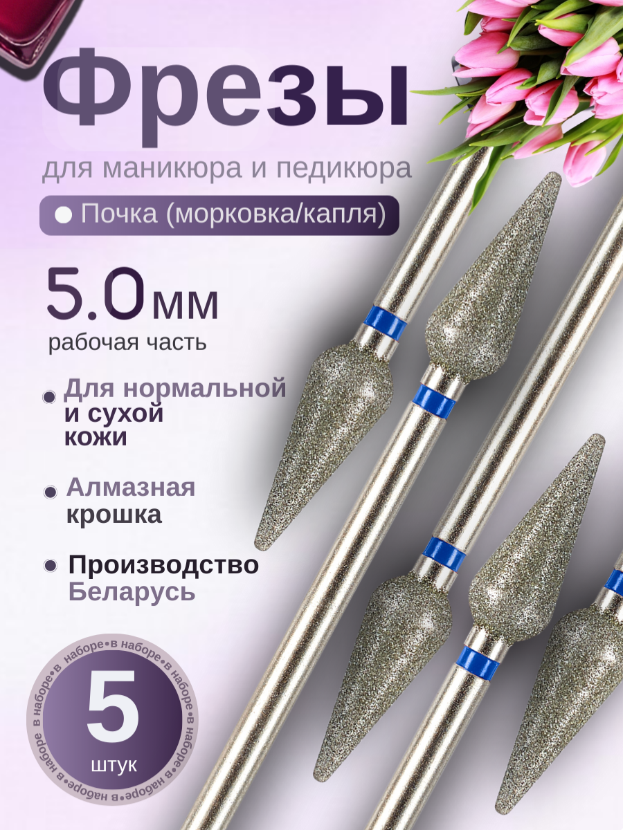 Фрезы Система для маникюра и педикюра Почка, 806.104.266.524.050