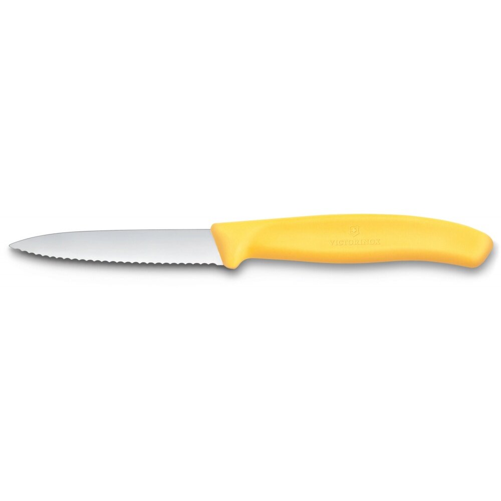Victorinox Kitchen 6.7638. C1 Нож кухонный victorinox swiss classic, для овощей и фруктов, 80 мм, серрейторный, желтый