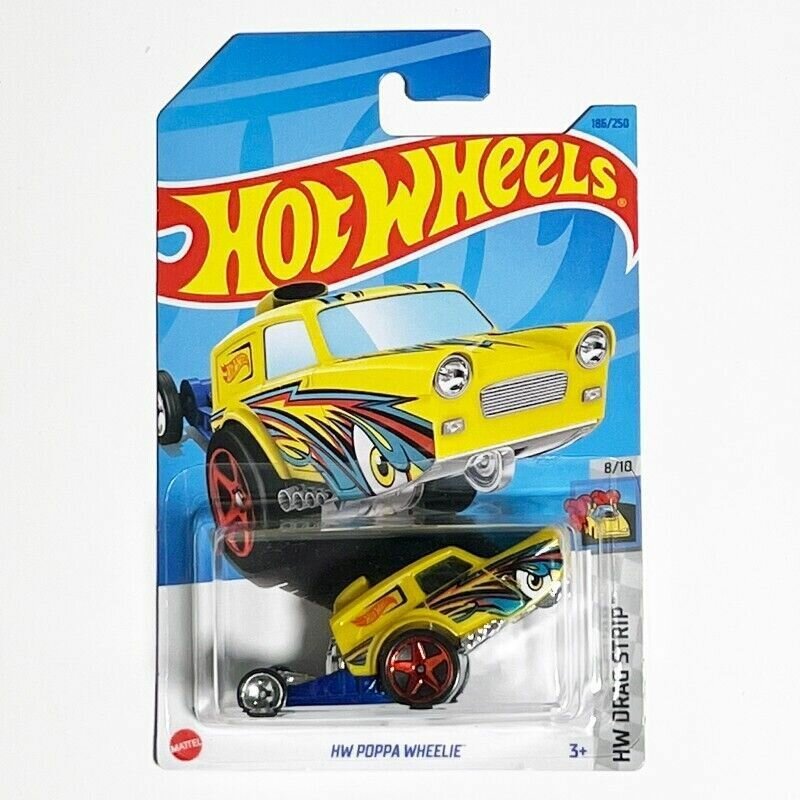 Машинка базовая Hot Wheels HW Poppa Wheelie желтый