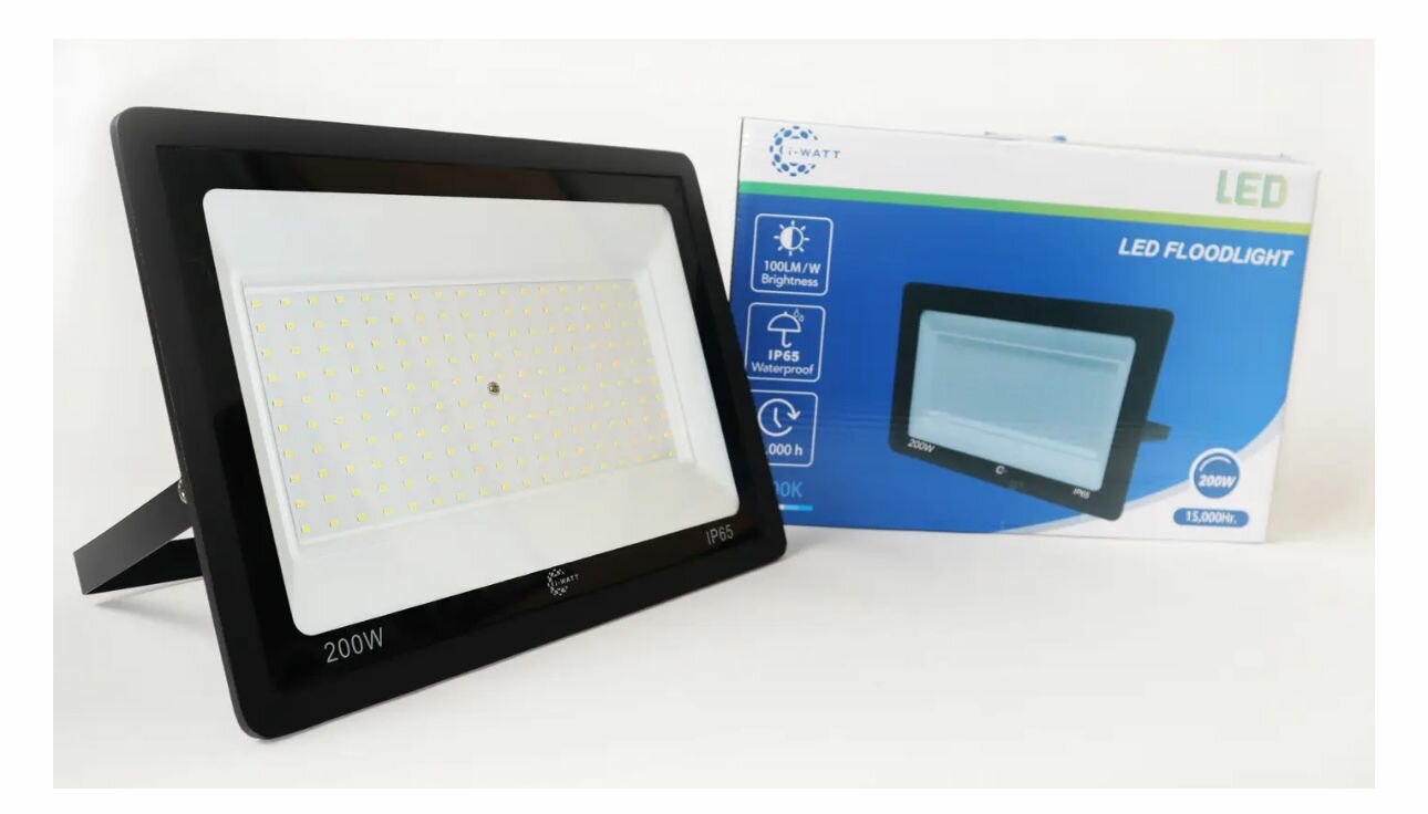 Прожектор светодиодный уличный I-Watt 200W i-12109 200 Вт 6400 К IP65 холодный белый свет