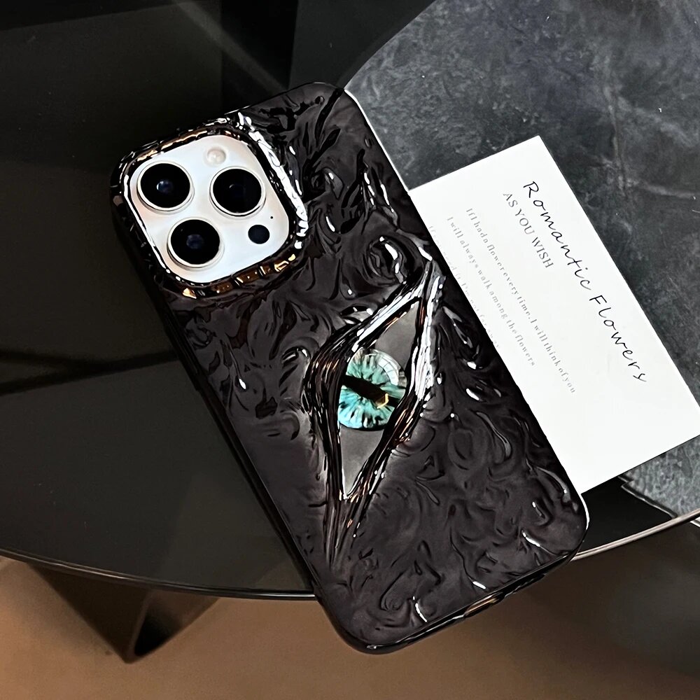 Крутой 3D-чехол «Злые глаза» для iPhone 17 Air 16 15 14 13 12 11 Pro Max, Айфон 16 Про, 3