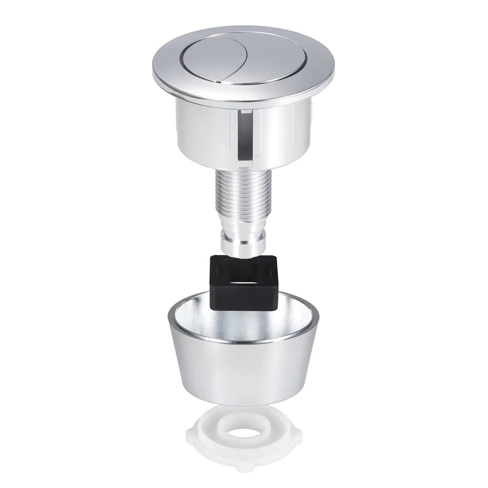 Комплект кнопок для смыва унитаза премиум, двойной слив, матовая латунь Silver