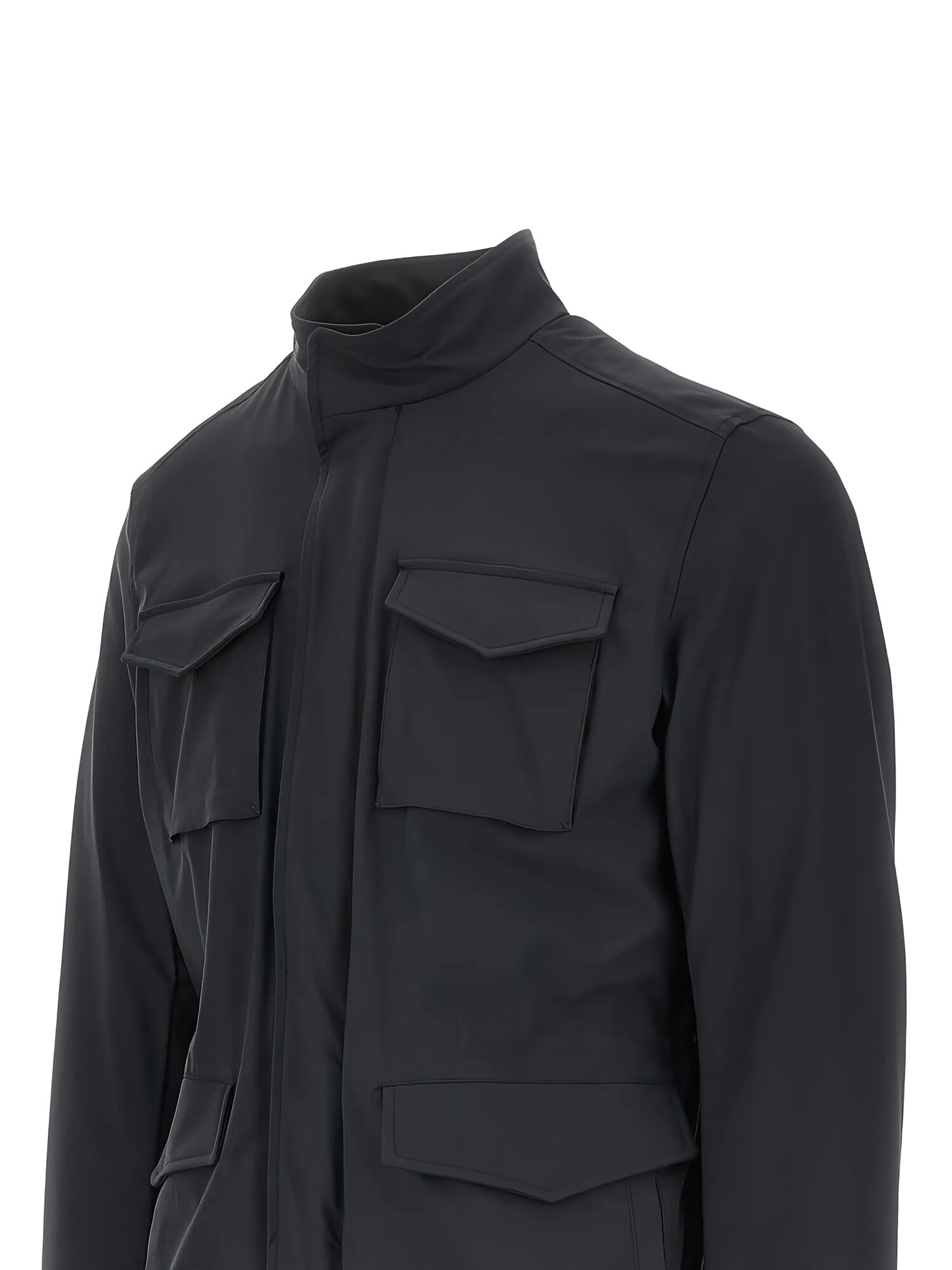Куртка Herno High-collar field jacket, размер 54, black/black — фото 1