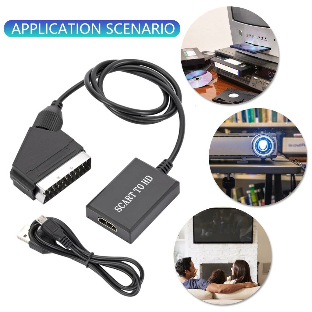 Универсальный адаптер SCART–HDMI — фото 1