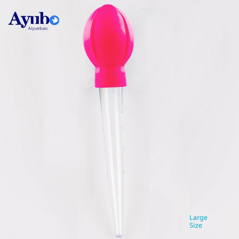 AIYUEBAO мини-сифон большого размера для аквариумов малых размеров - розовый, удаление отходов, замена воды, кормление