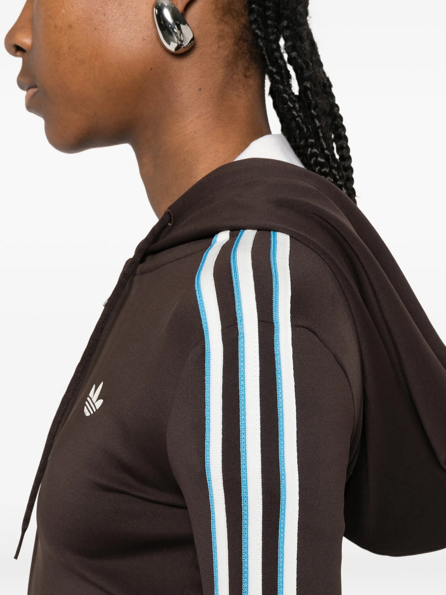 Худи adidas, размер L, , коричневый — фото 1