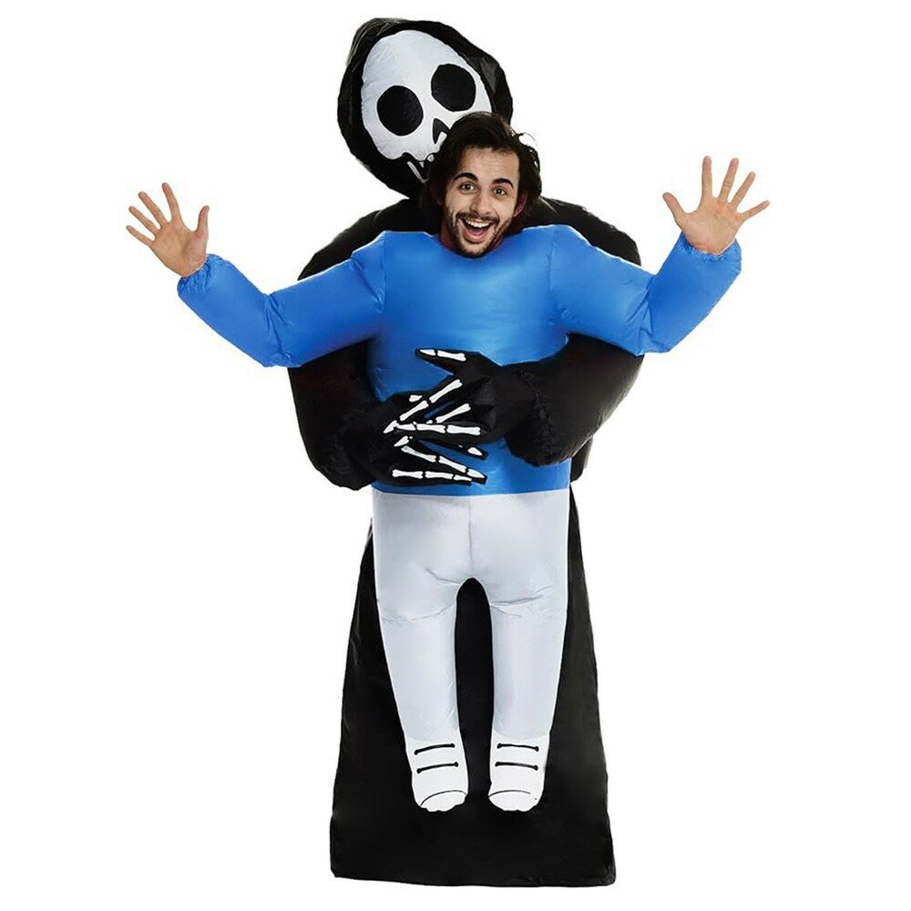 Надувной костюм инопланетянина на Хэллоуин, праздничный костюм, реквизит для розыгрышей и ужасов, рождественский костюм для косплея, надувной костюм для международной торговли.