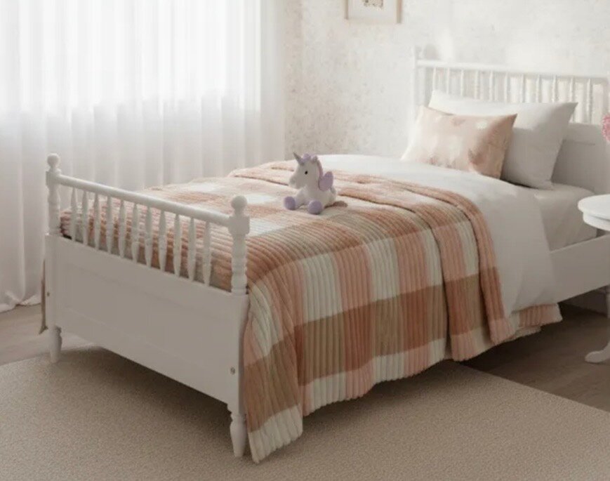 Плед-покрывало Домашний текстиль, мягкий, Квадрат евро, 200х220 см