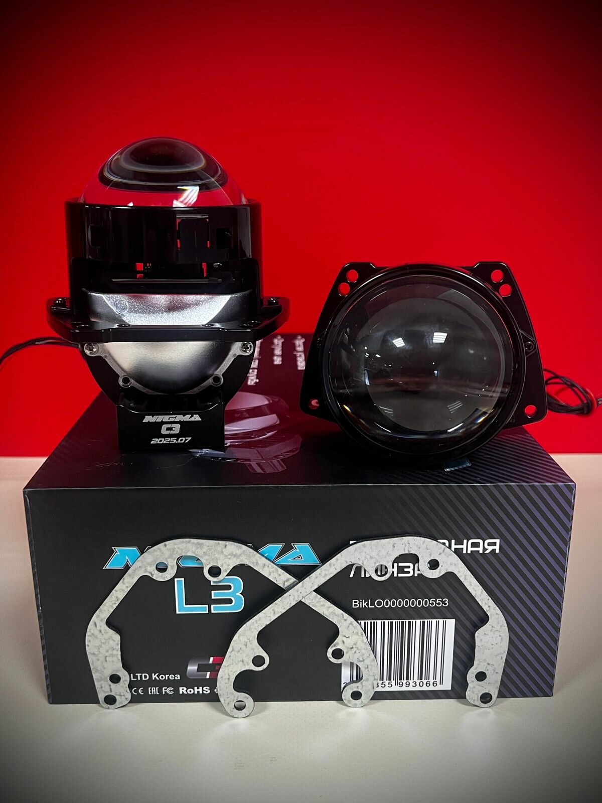 Би Лед линзы Skoda Octavia A4 2000-2011 - C3 Nigma L3 / Светодиодные модули 60W-72W 5500K