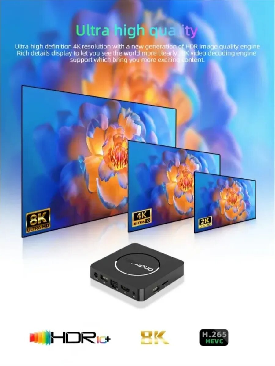 Приставка для телевизора андроид с SMART TV — фото 1