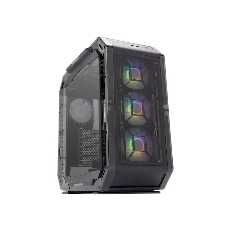 Корпус без блока Case InWin Airforce, Full-Tower, TG, 4x120mm ARGB, 2xUSB-A 3.0 + 1xUSB-C 3.2, E-ATX, ATX, mATX, mITX Phantom Black