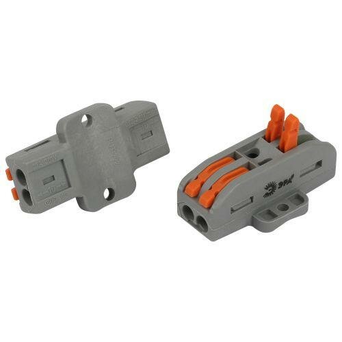 Клемма проходная с монтажн. площадкой 222-2412Р 2п 0.08-2.5/4кв. мм с рычагами NO-225-398 (уп.20шт) Эра, ЭРА Б0067893 (1 упак)