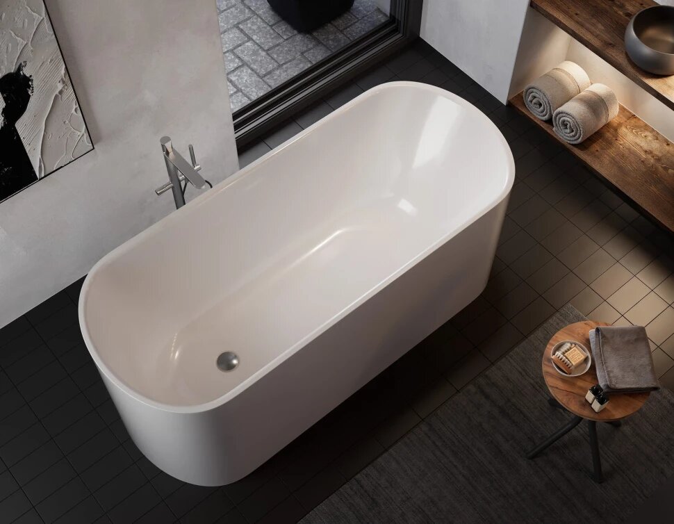 Акриловая ванна Kolpa-San Betty FS 577600 170x73 см, отдельностоящая, белый