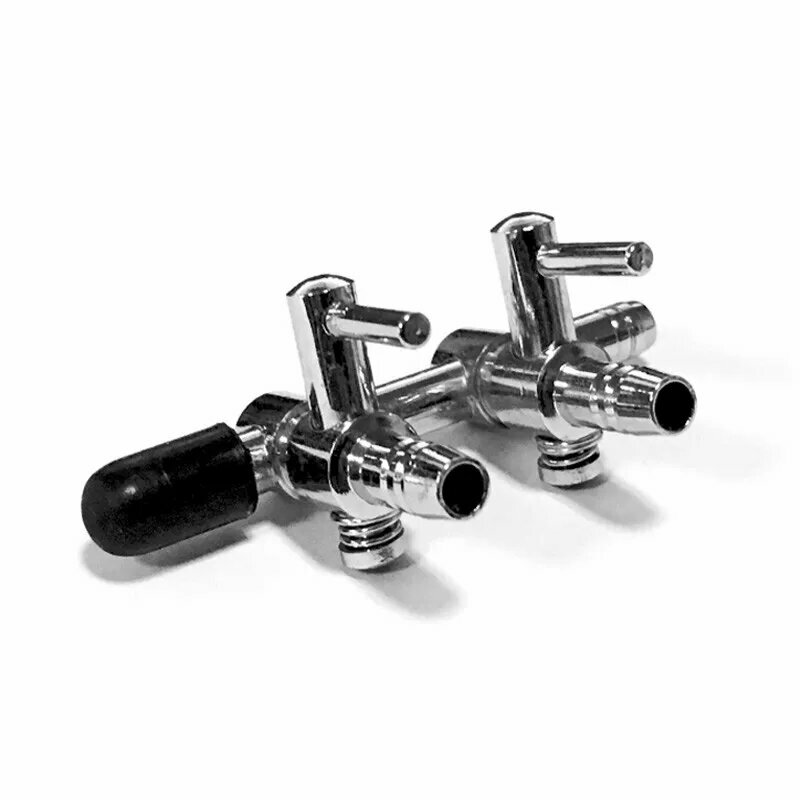 Нержавеющая сталь двухходовой регулятор потока воздуха для аквариума насоса кислорода аэратора распределителя