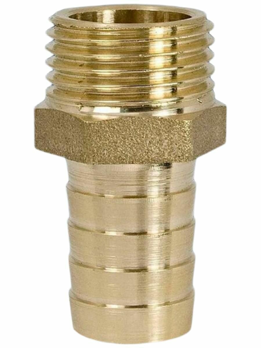 Штуцер под шланг TIM, резьба наружная, 1/2"х 9 мм