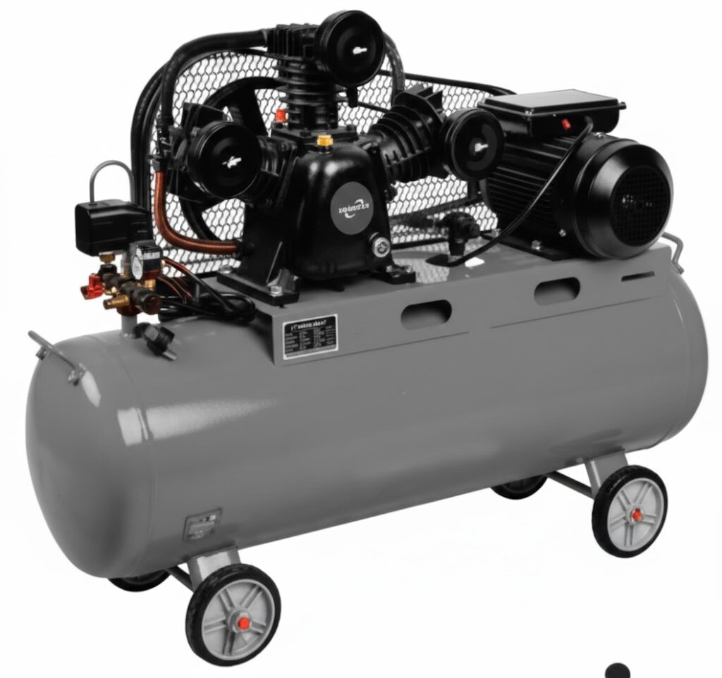 Компрессор воздушный "Энергопром" КМ 3Х100/400 (3,2кВт, 400лит/мин, объём 100л, 8бар)