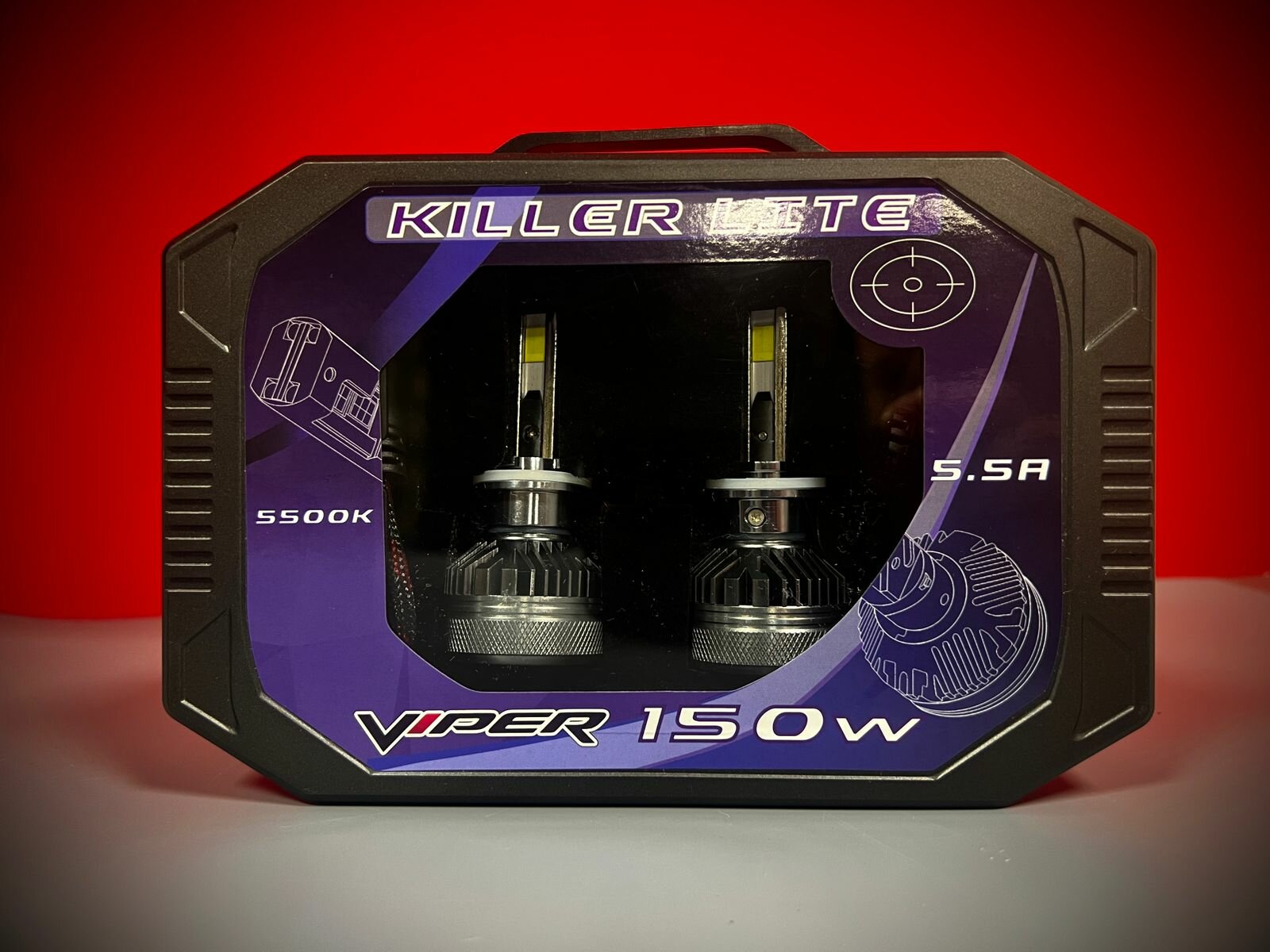 Светодиодные LED лампы H27 для птф Hyundai ix35 2010-2015 VIPER KILLER LITE 150W 5500K 12500LM