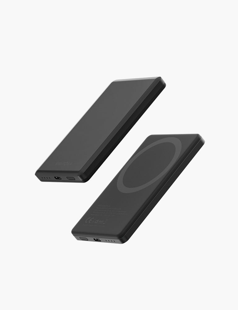 Ультратонкий внешний аккумулятор EnergEA Alupac Mini 5K, 5000MAH MAGSAFE - черный (Gunmetal Black) CCC