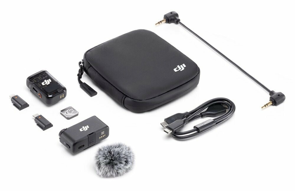 Беспроводной микрофон DJI Mic 2 (1 TX + 1 RX) (FCC) Black Черный