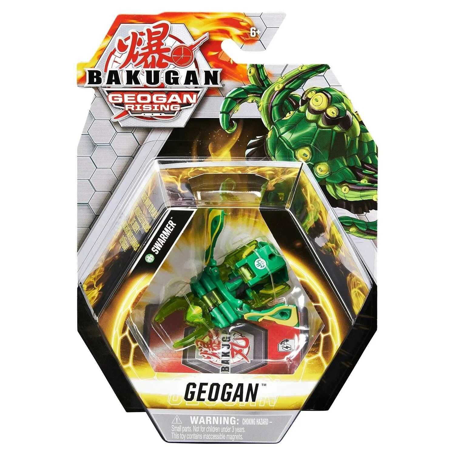 Фигурка-трансформер Бакуган S3 Geogan Swarmer Green 6059409/20131242 зелёный