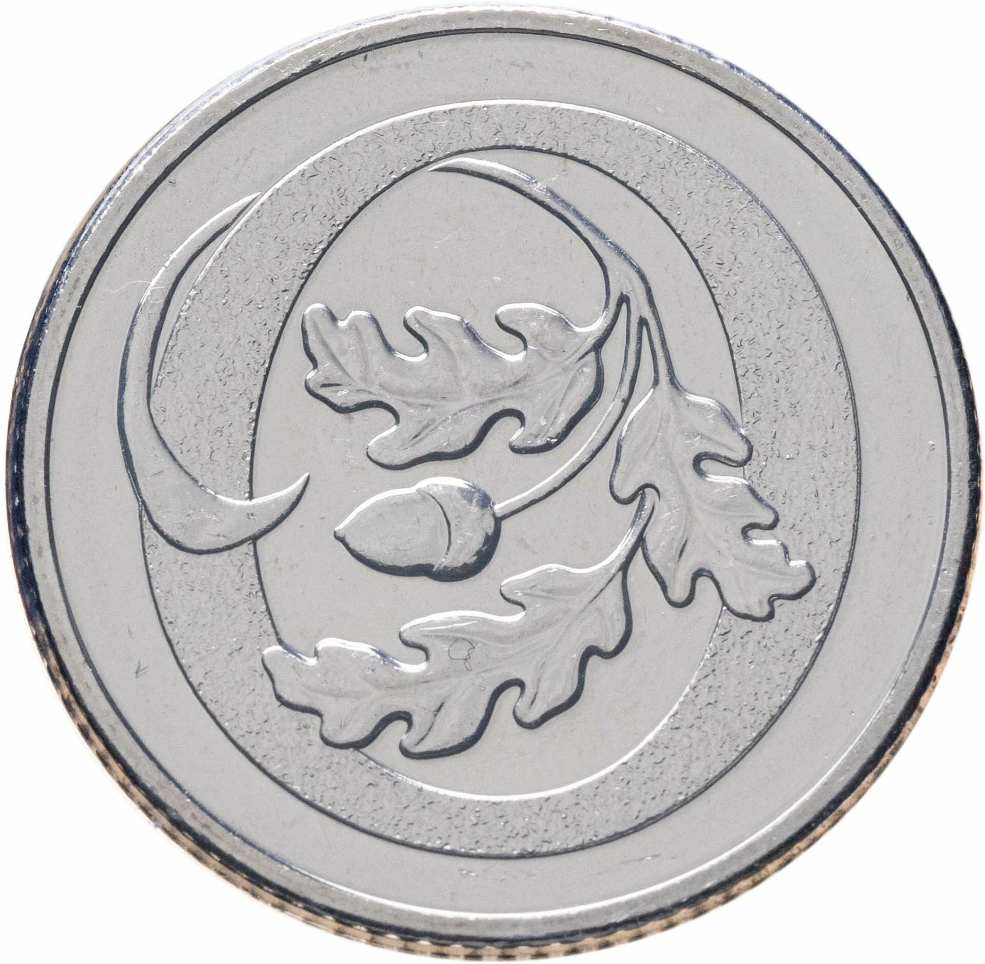 Великобритания 10 пенсов 2018 "Азбука буква O", Сталь, в сохранности UNC
