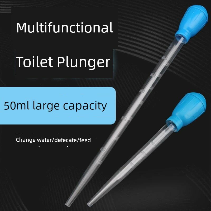 Маленький 30 мл и большой 50 мл аквариумные сифоны - по 1 штуке для эффективного обслуживания аквариума