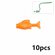 Мини-конструктор LEDUO Fish AK33, 10 шт.