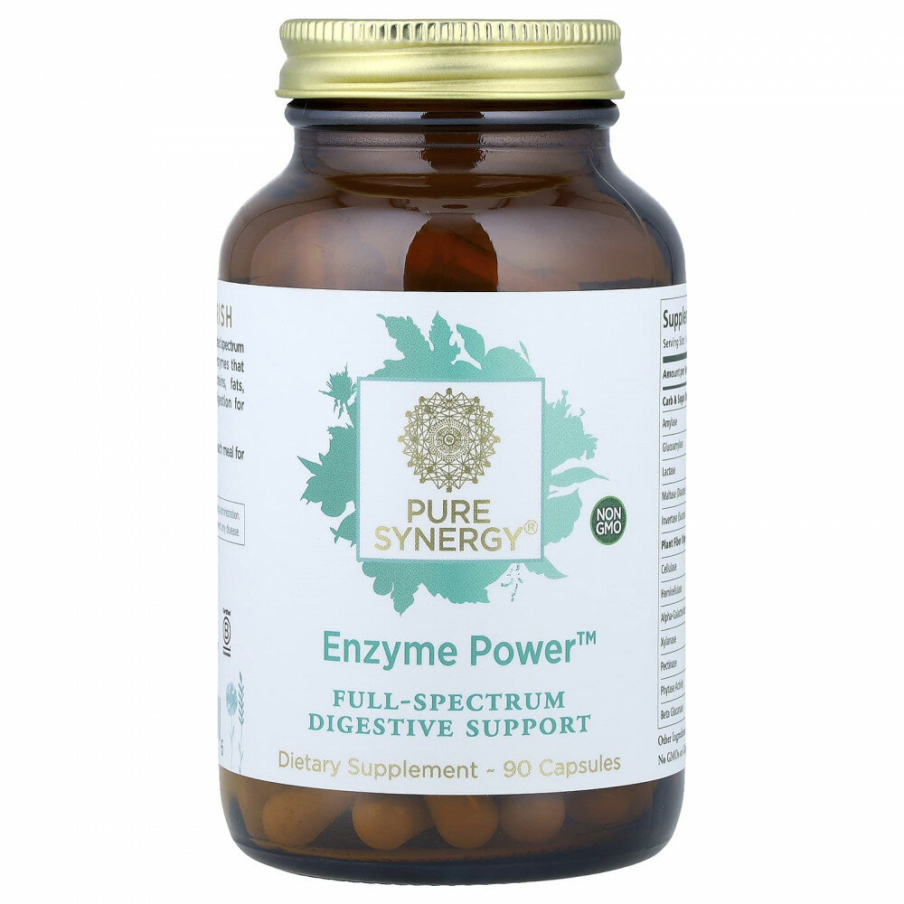 Pure Synergy, Enzyme Power ™, 90 капсул