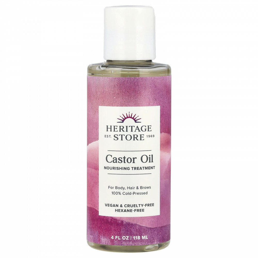 Heritage Store, касторовое масло, 118 мл (4 жидк. унции)