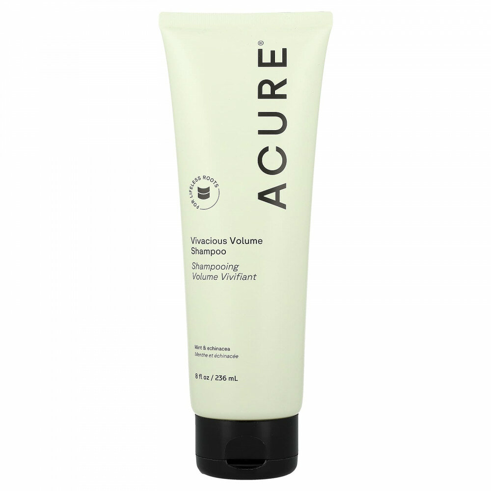 ACURE, Vivacious Volume, шампунь, придающий объем, мята и эхинацея, 236 мл (8 жидк. унций)