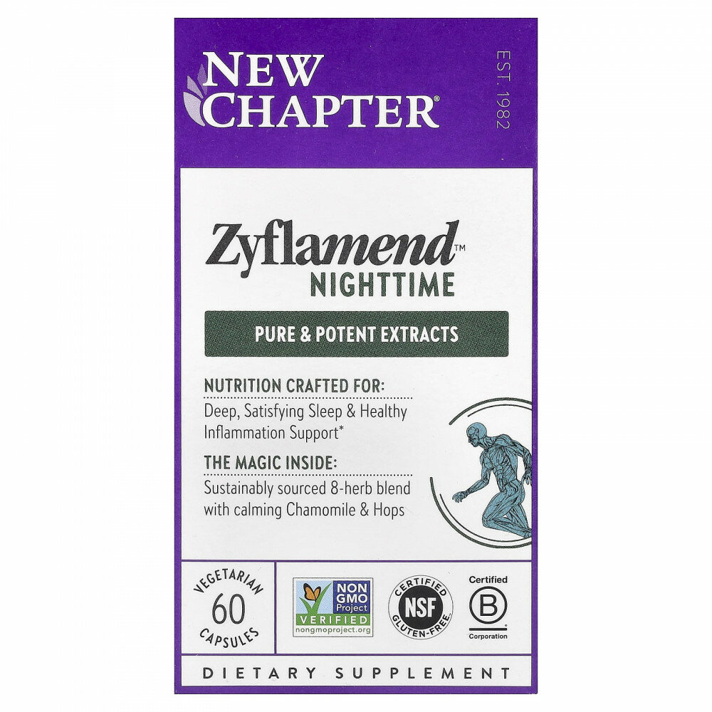 New Chapter, Zyflamend™ Nighttime, 60 вегетарианских капсул