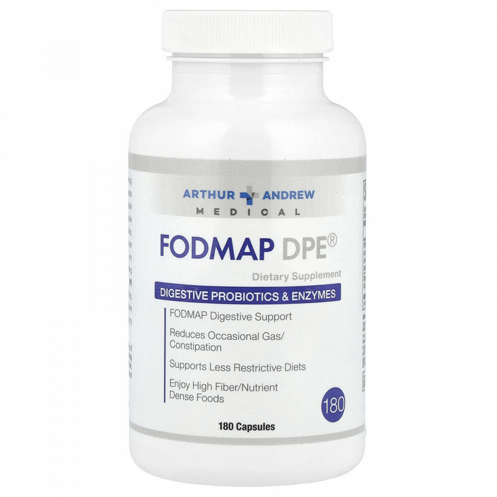 Arthur Andrew Medical, FODMAP DPE®, 180 капсул