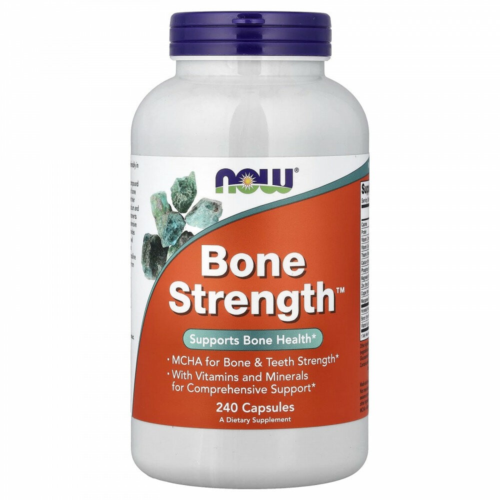 NOW Foods, Bone Strength, поддержка здоровья костей, 240 капсул