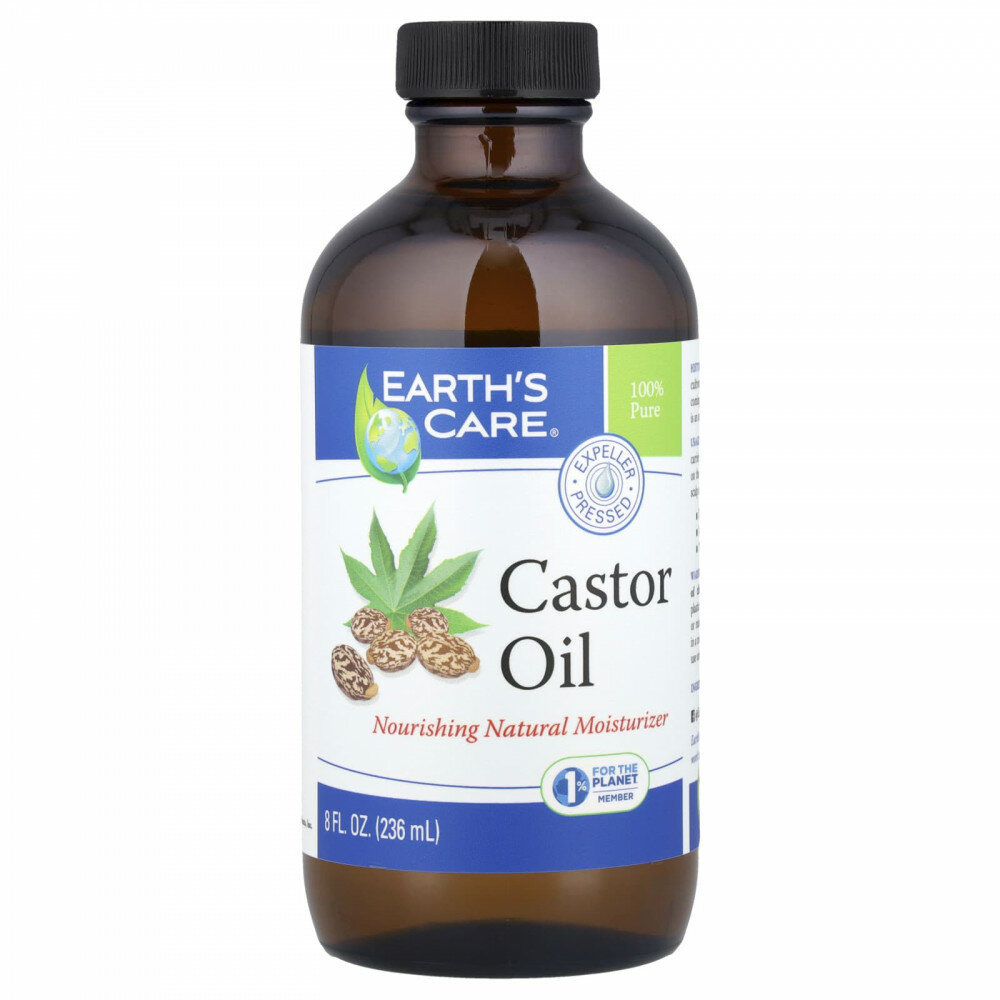 Earth's Care, 100% чистое касторовое масло, 236 мл (8 жидк. Унций)