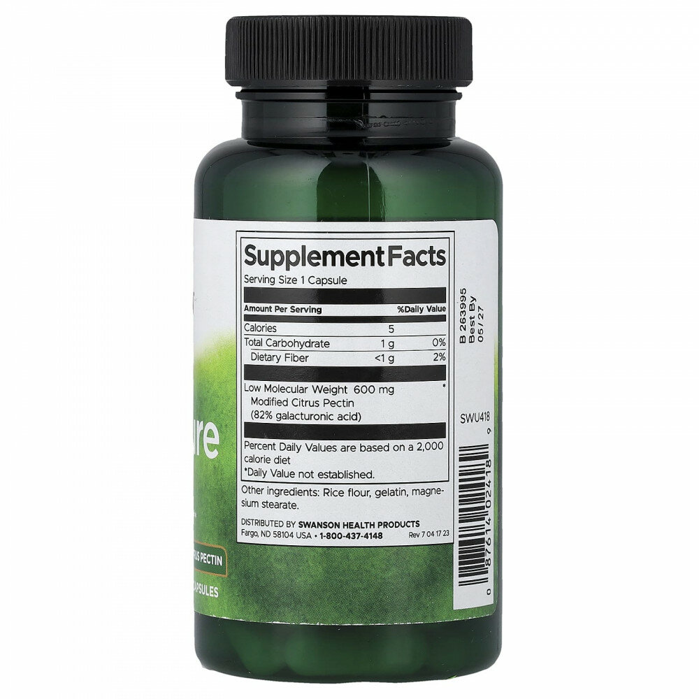 Swanson Vitamins, PectiPure, 600 мг, 60 капсул — фото 1