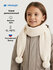 Шарф NIKASTYLE для девочек,140х15 см, молоко