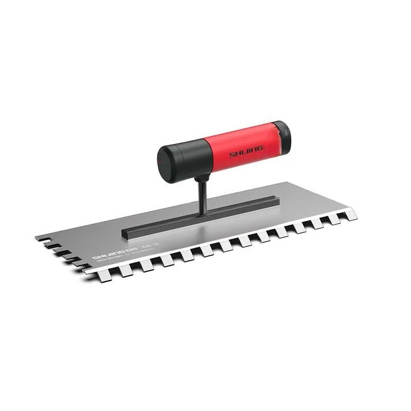 5102-1228-10 Гребенка для плитки, зуб 10х10мм 110X280мм. Шпатель зубчатый под 45 градусов