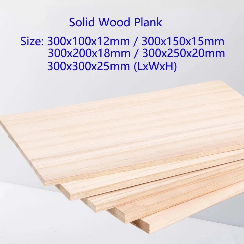 Деревянные доски Paulownia 300 мм L x W x Thickness