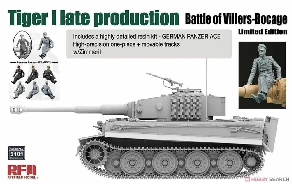 RFM 5101 Танк Tiger I (поздняя версия) Сражение за Виллер-Бокаж 1/35